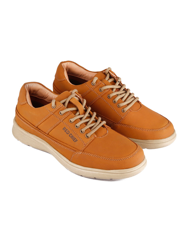 Buy Red Chief Genuine Leather Low Ankle Lace Up Casual Sneaker Shoes ...